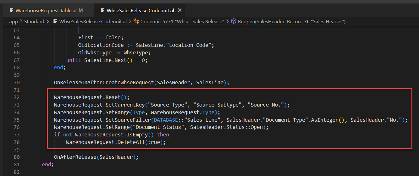 [Key Request] Adding new key to table 5765 "Warehouse Request" to ...