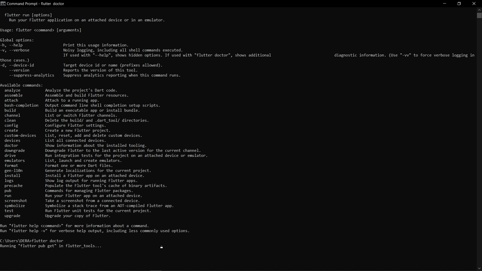 Flutter Doctor Error · Issue 90570 · Flutterflutter · Github 