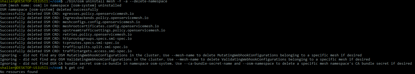 MeshRootCertificate CRD is not removed when deleting cluster wide resources · Issue #4943 ...