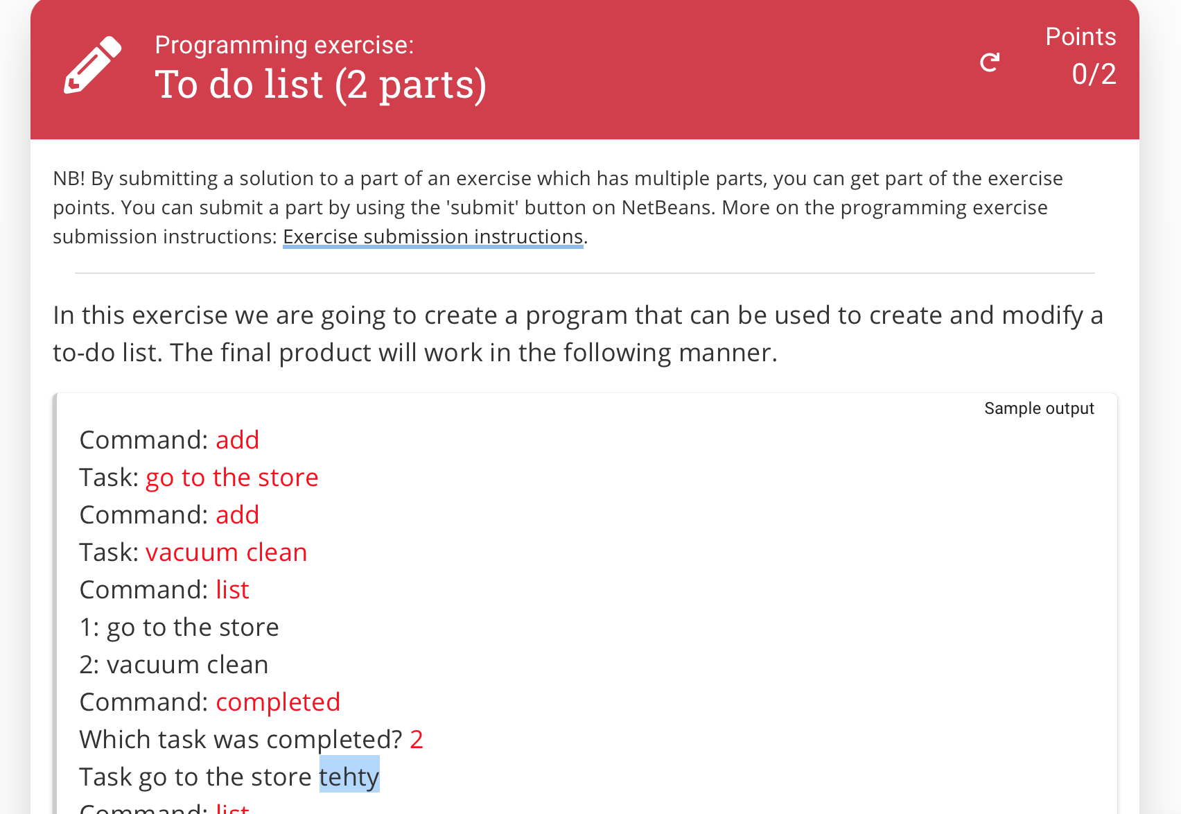 Part 8 - Short Recap - To do list · Issue #355 · rage/java-programming ...