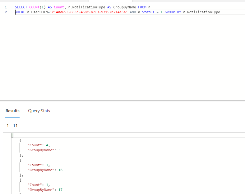 Retrieve items Count based on GroupBy · Issue #310 · IEvangelist/azure-cosmos-dotnet-repository ...