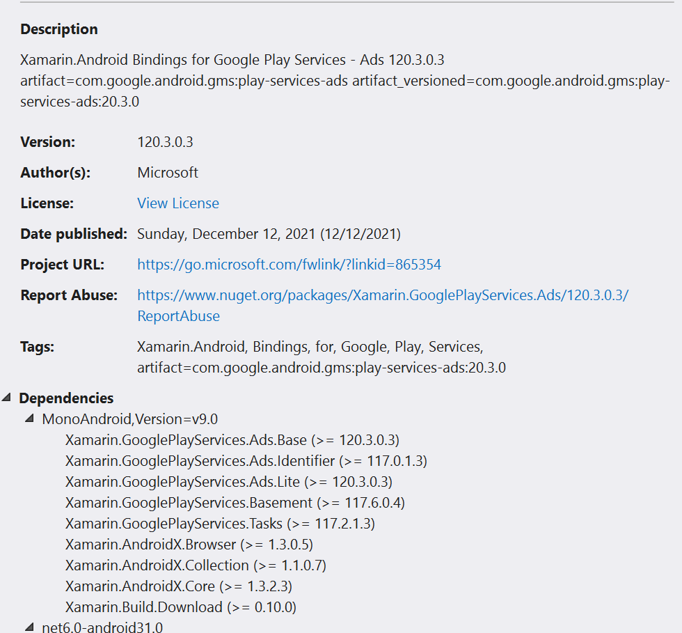 Xamarin.GooglePlayServices.Ads.Lite needs newer Xamarin.AndroidX.Work.Runtime dependency · Issue ...