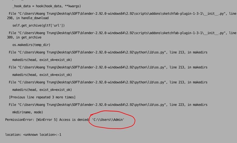 Permission Error · Issue #36 · sketchfab/blender-plugin · GitHub
