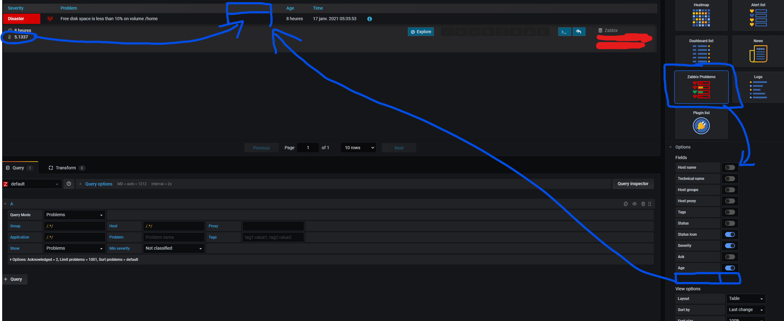 Add last value to Zabbix Problem panel fields as a column · Issue #1140 · grafana/grafana-zabbix ...