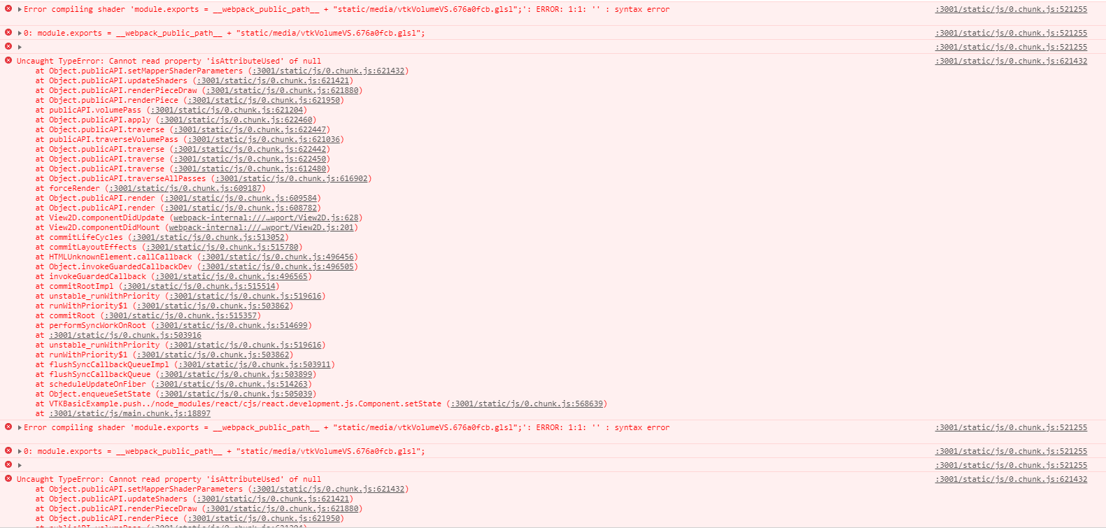 Setup Vtkjs With React Issue · Issue 1172 · Kitwarevtk Js · Github