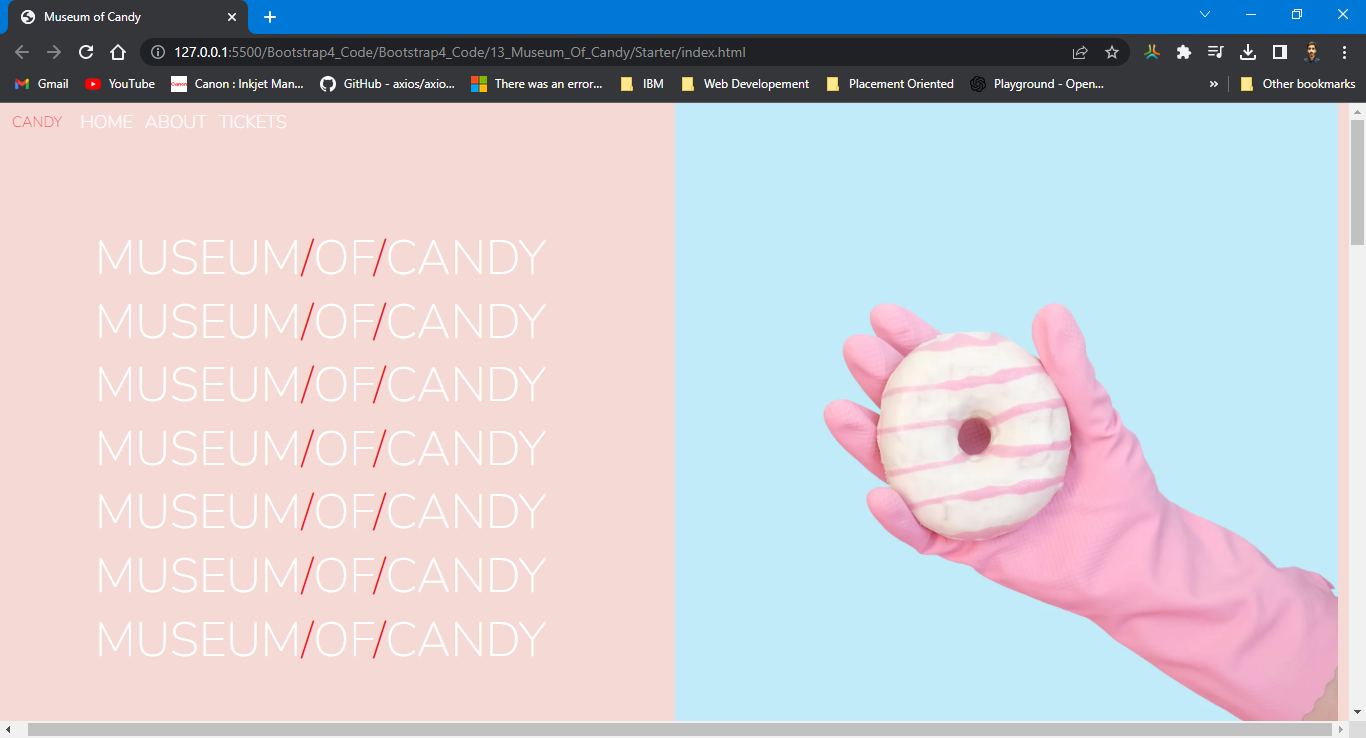 GitHub - Durgesh-Tech/MuseumofCandy: Museum of Candy using basic HTML/CSS, and a little bit of ...