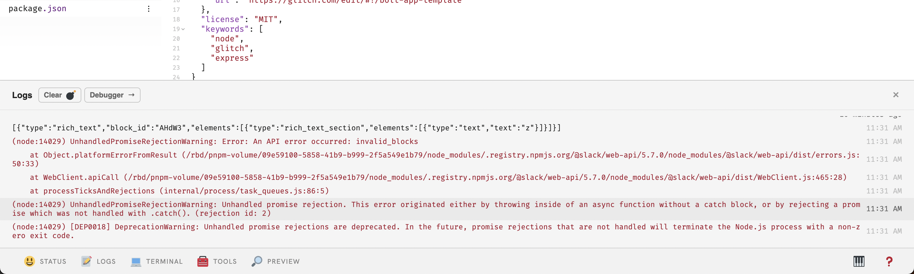 invalid blocks when forwarding message blocks between channels · Issue #1324 · slackapi/bolt-js ...