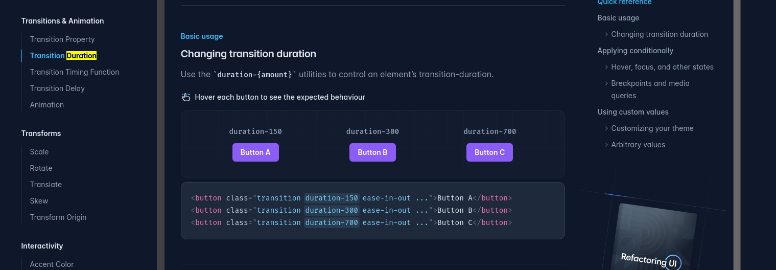 Transition class seems irrelevant when creating scale transitions · Issue #1636 · tailwindlabs ...
