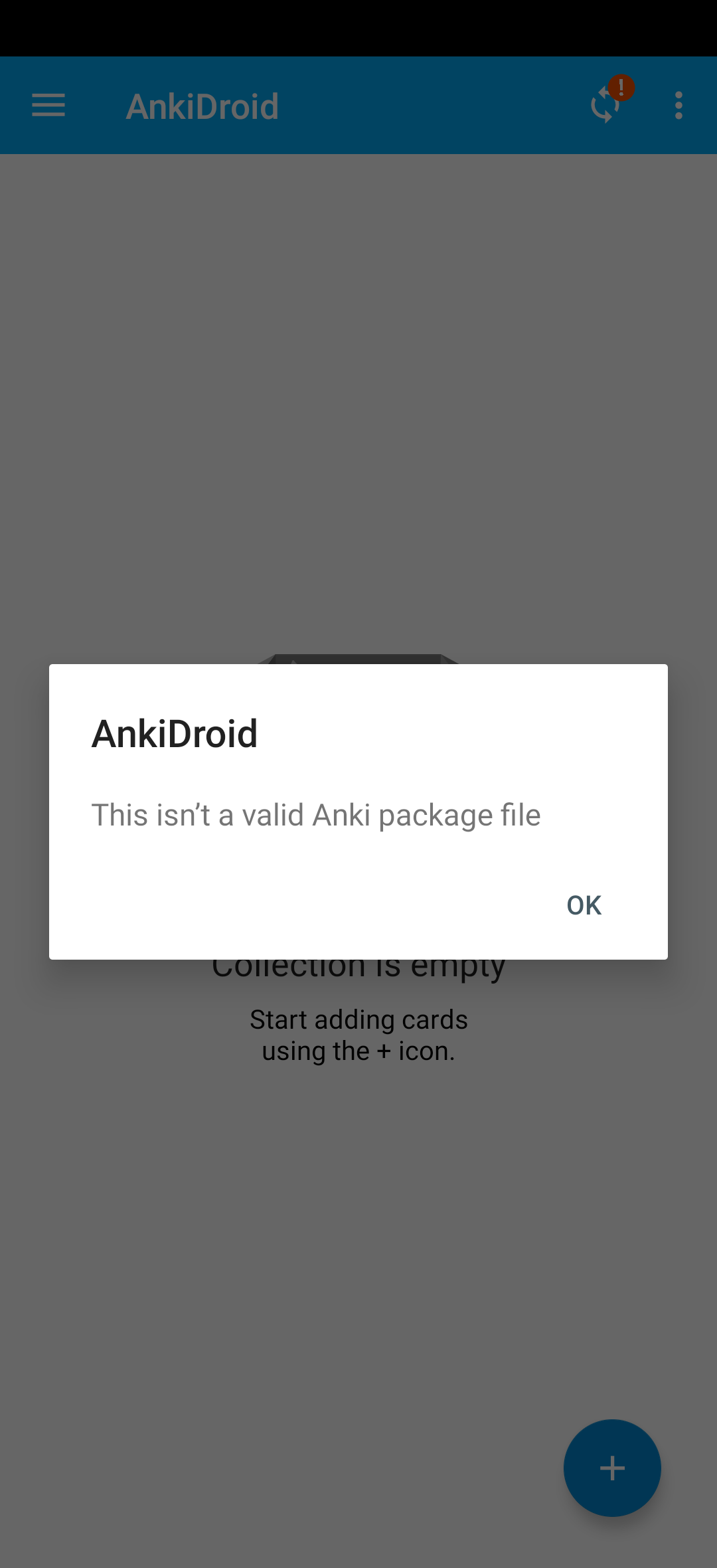 [Bug] Can't import colpkg backup from anki desktop · Issue #10388 · ankidroid/Anki-Android · GitHub