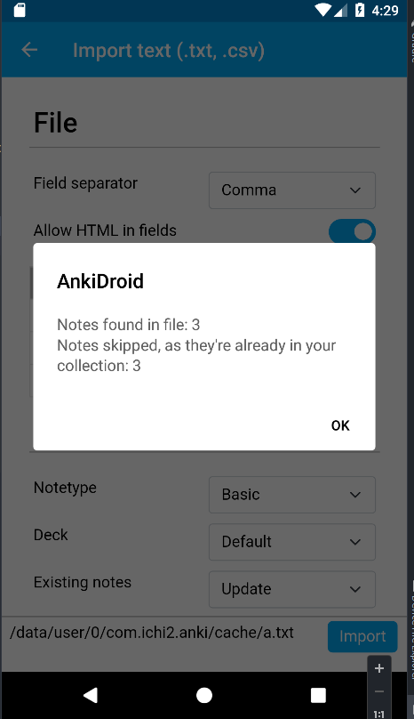 Feature: Import CSV/TSV files · Issue #6772 · ankidroid/Anki-Android ...