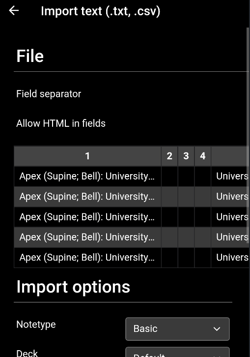 Feature: Import CSV/TSV files · Issue #6772 · ankidroid/Anki-Android · GitHub