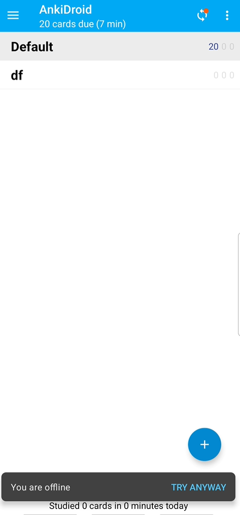 Error message when syncing with the new backend without internet · Issue #12261 · ankidroid/Anki ...