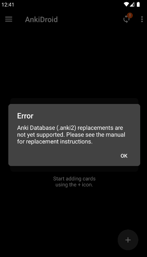 [Bug] Bad visuals when tapping a `.anki2` file in 'Files' app [IntentHandler] · Issue #13704 ...