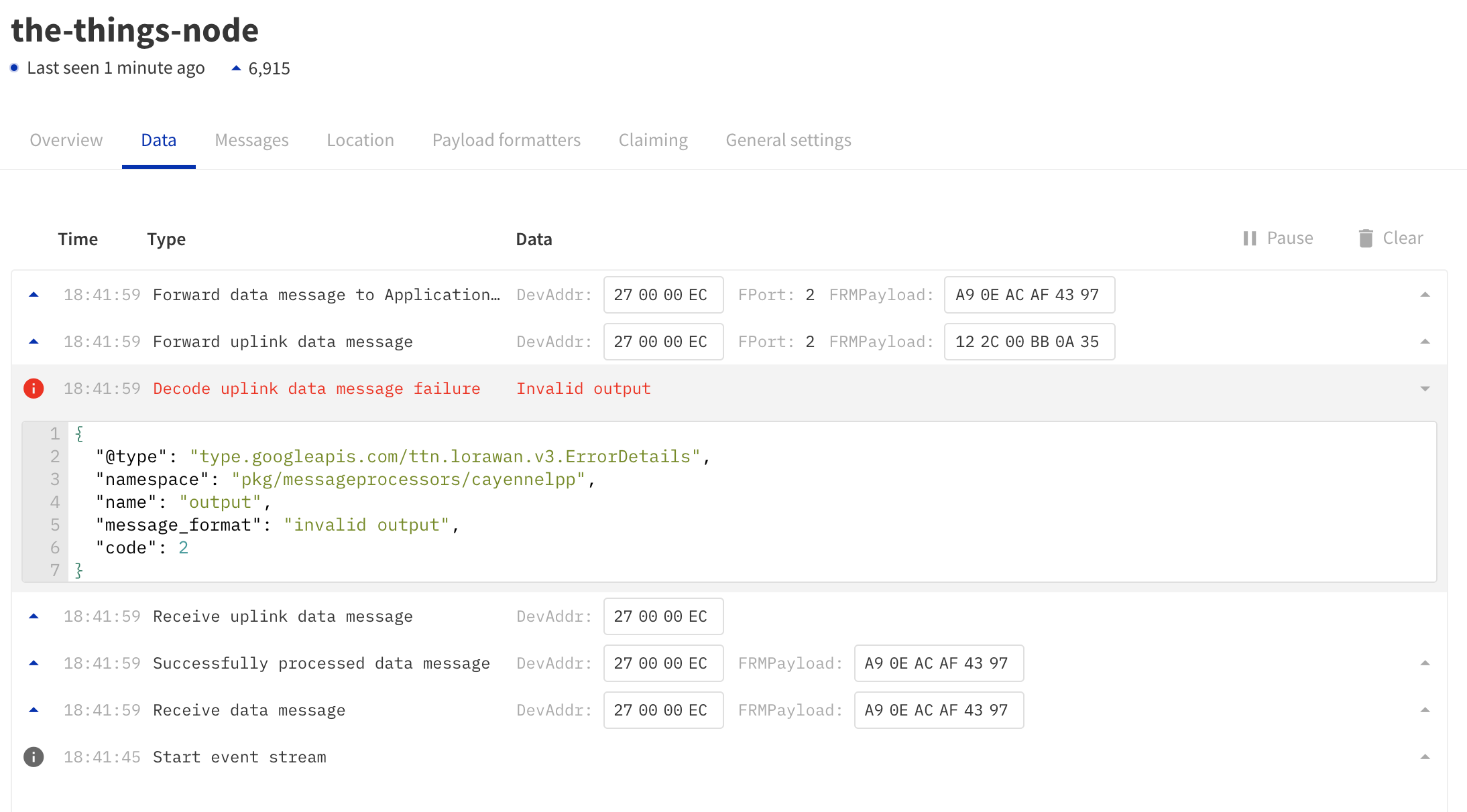 Document payload formatters · Issue #2713 · TheThingsNetwork/lorawan-stack · GitHub