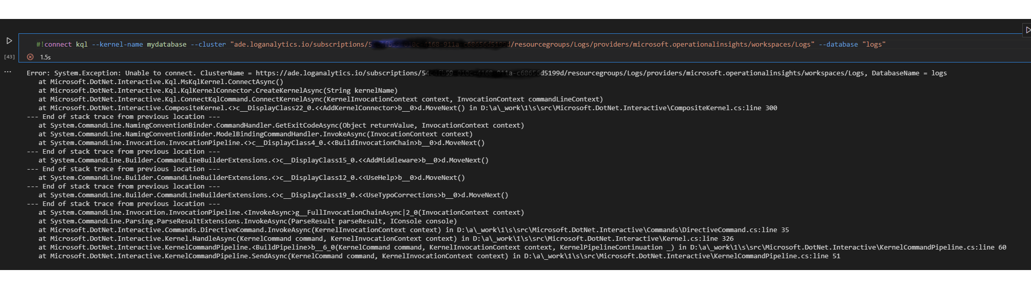Can't connect to Kusto · Issue #2681 · dotnet/interactive · GitHub