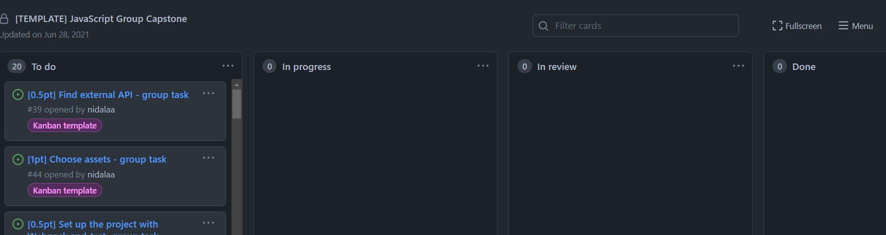 Set Up Kaban-Board · Issue #21 · Maxwell011/Chill-Movies · GitHub