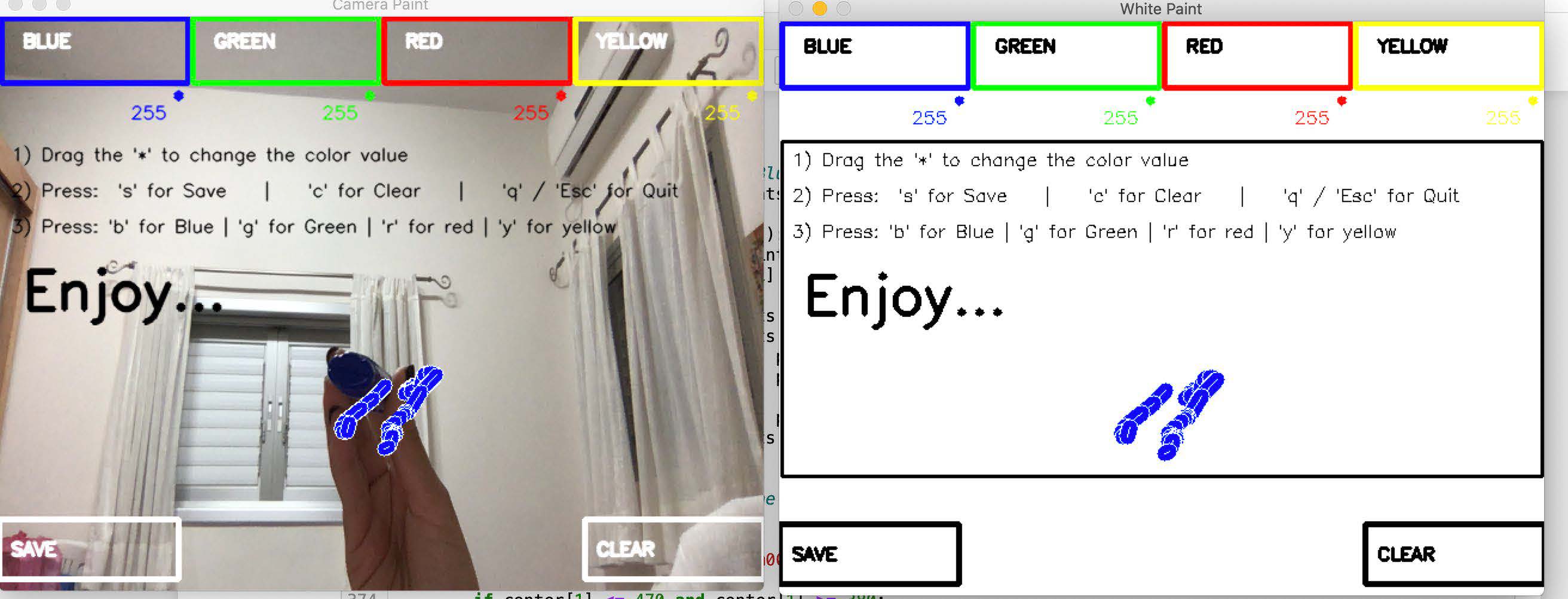 GitHub - Perelman-Tomer/Air-Paint-CV-ML: Draw on the screen with any small blue object.