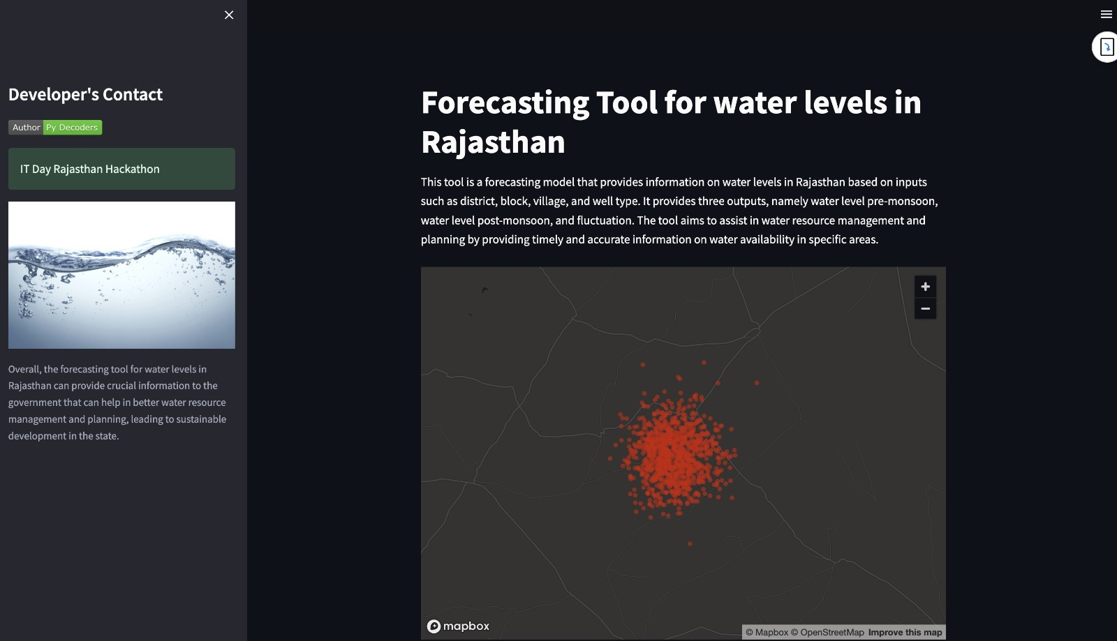 GitHub - chethanreddy123/Water-Scarcity-Predictor---Rajasthan