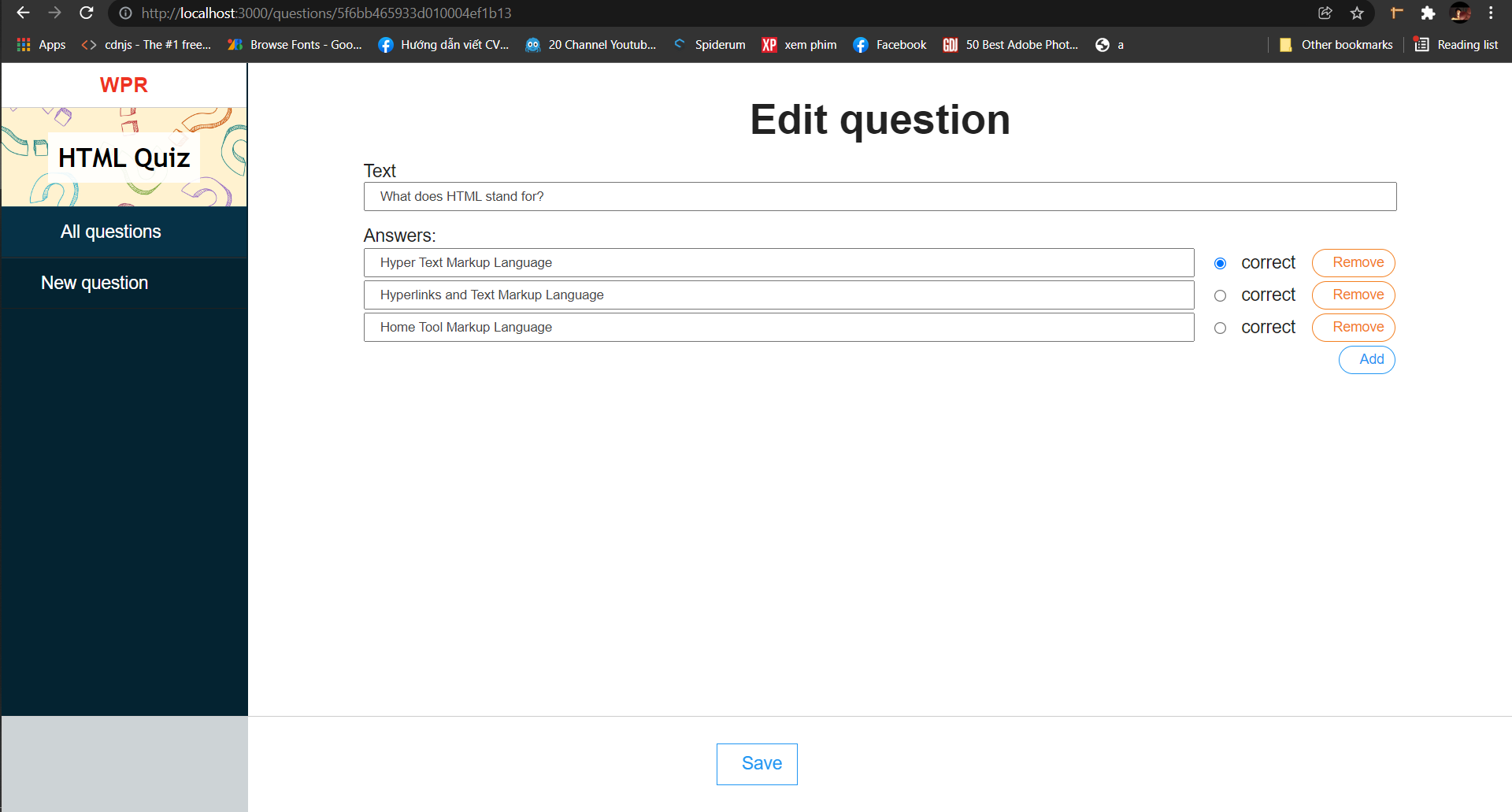 GitHub - ptnam0700/mern-quiz