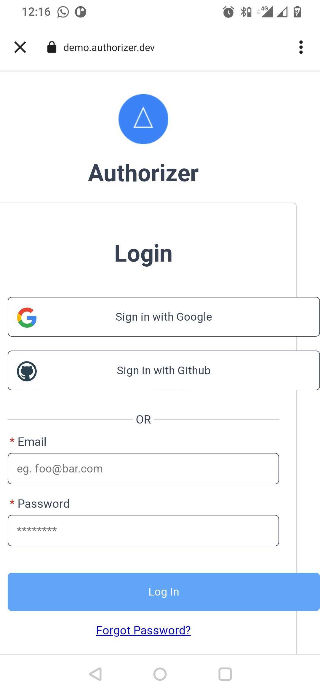 [app] Fix Responsiveness Of Universal Login Page · Issue 305 · Authorizerdev Authorizer · Github