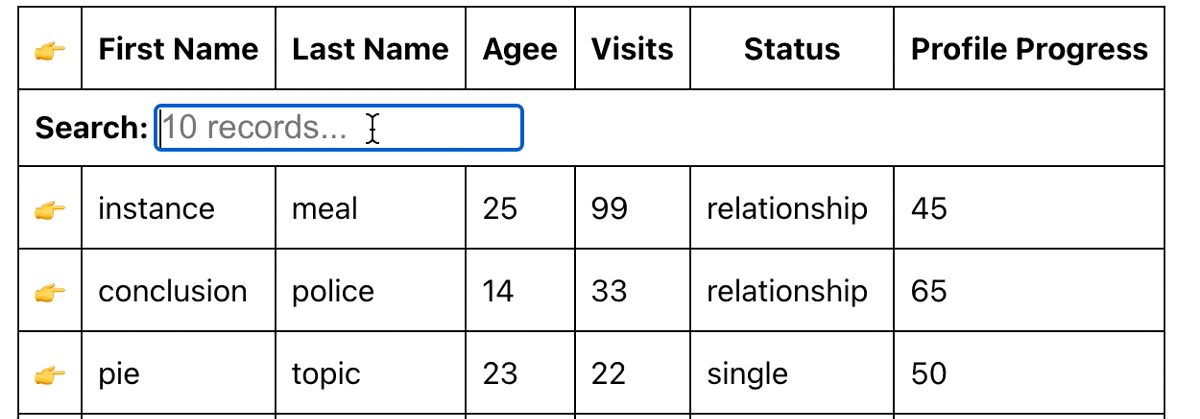 Table with useExpanded and useGlobalFilter not working properly · Issue ...