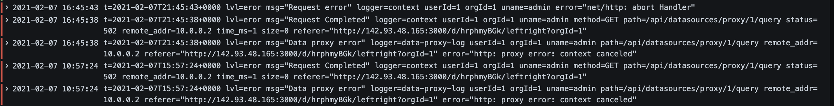 Failed to fetch / http: proxy error: context canceled / Data proxy error · Issue #24611 ...