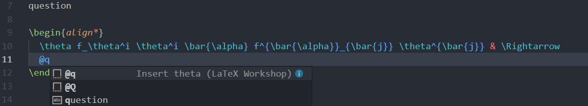Snippet shows no suggestion · Issue #801 · James-Yu/LaTeX-Workshop · GitHub