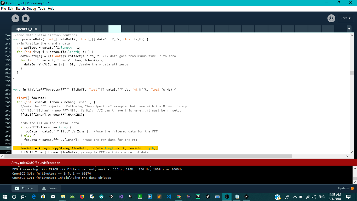 Array Out of Bound for playback file · Issue #348 · OpenBCI/OpenBCI_GUI · GitHub