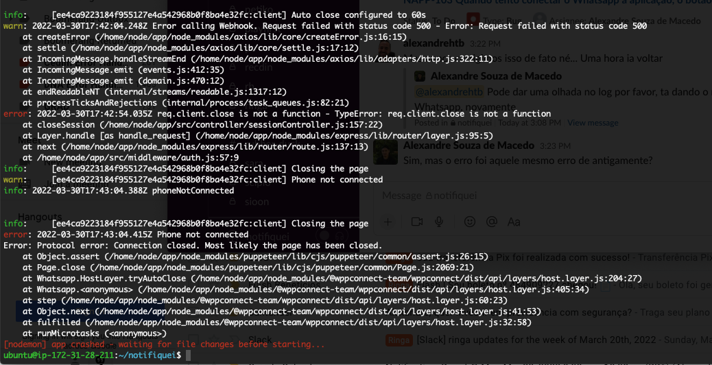 Wpp Connect Crash · Issue 640 · Wppconnect Teamwppconnect Server · Github 