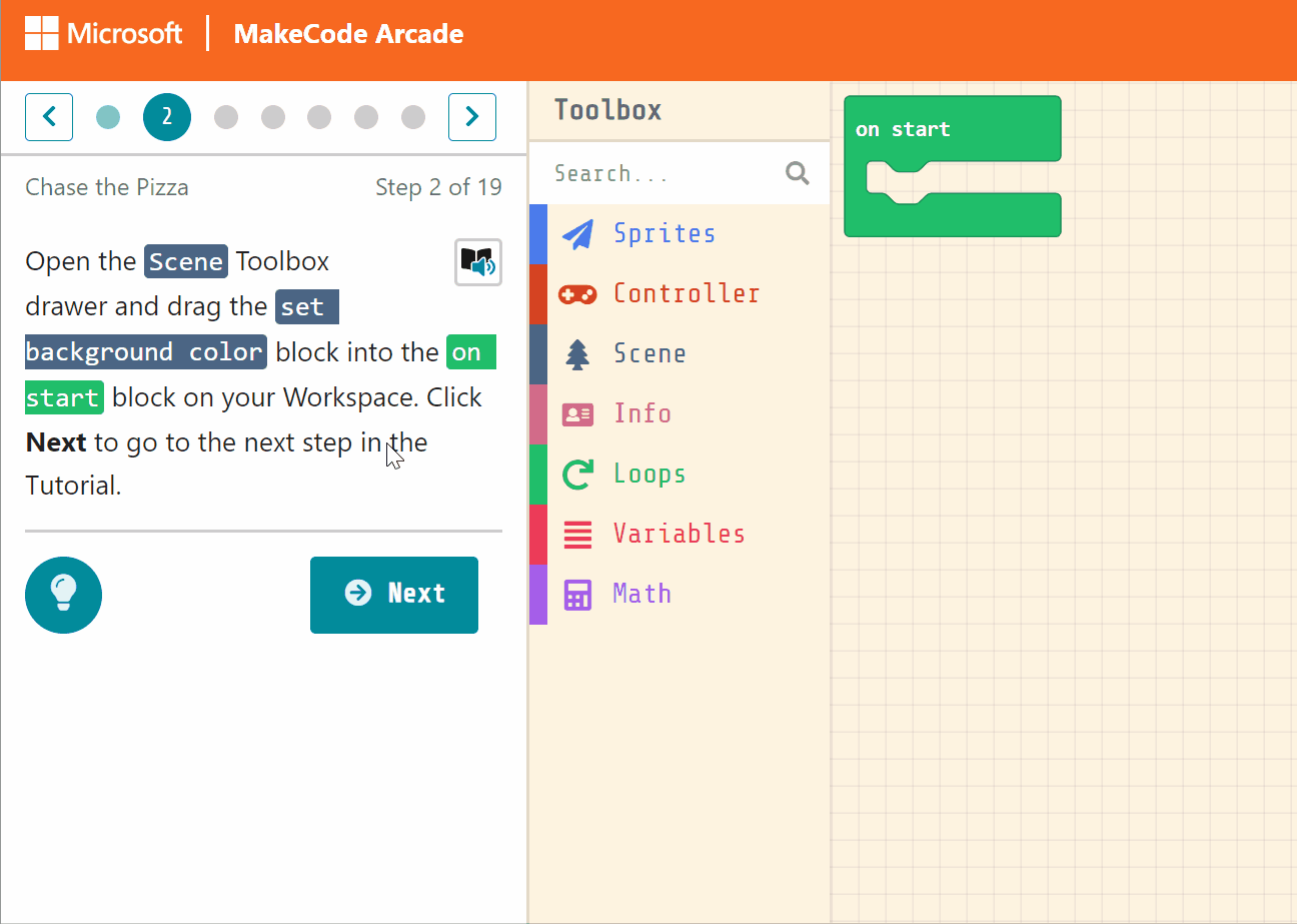 Clicking in tutorial text to open category in toolbox will close ...