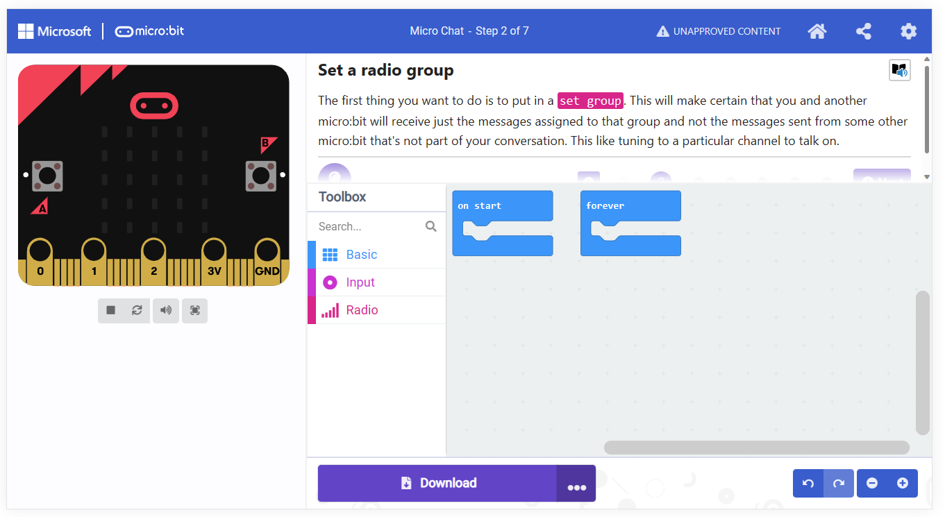 Tutorial layout: directions area should be taller · Issue #5016 · microsoft/pxt-microbit · GitHub