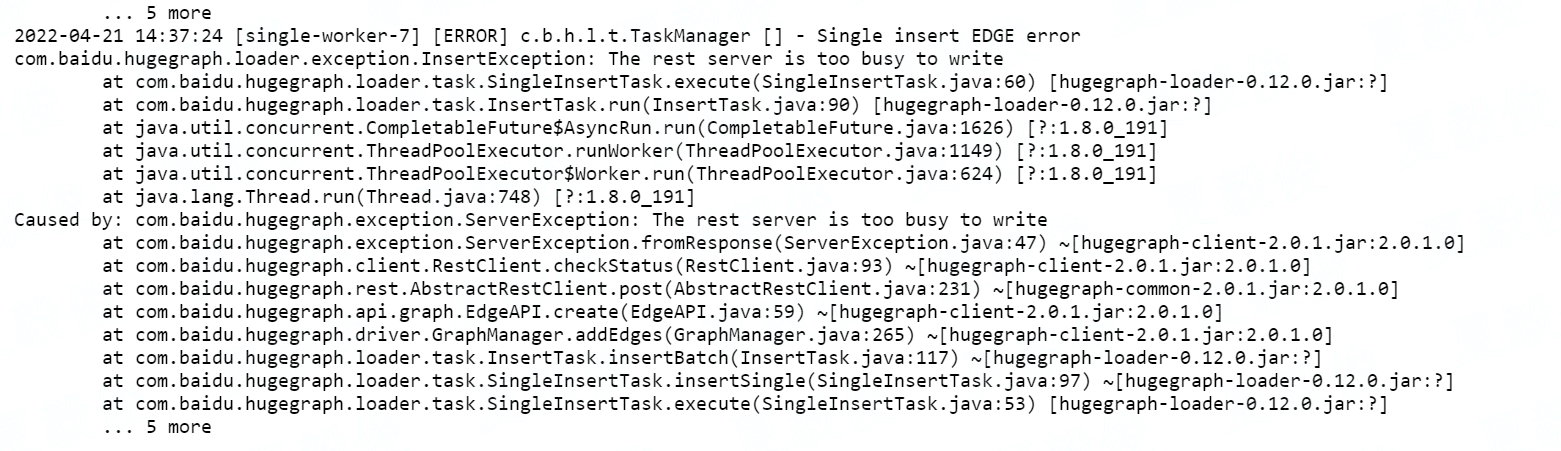 [Question] Hbase做存储后端在导图时出现the rest server is too busy to write · Issue #1840 · apache/incubator ...