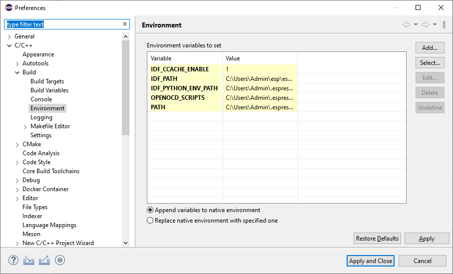 Issue With The Include Paths Type Espchipinfot Could Not Be Resolved Iep 243 · Issue