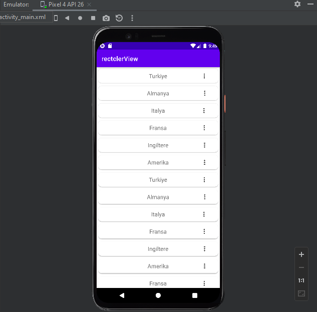 GitHub - AhmetTK4/RecyclerViewUlkeler