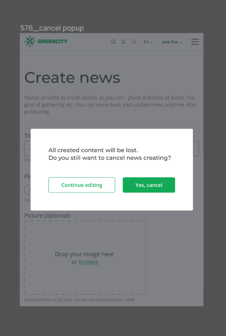 [Edit profile] Wrong buttons alignment on Cancel pop-up when screen ...
