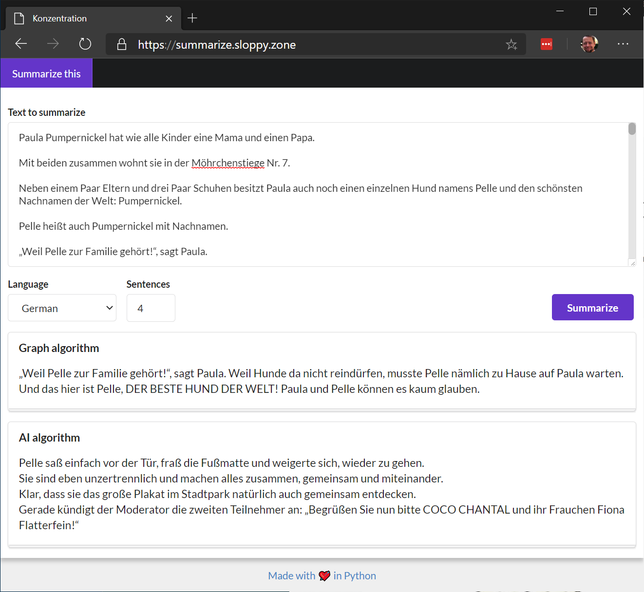 GitHub - thekid/summarize: Summarize this webservice built ontop of pysummarize