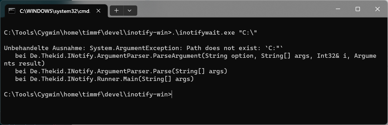 Quoted paths · Issue #37 · thekid/inotify-win · GitHub