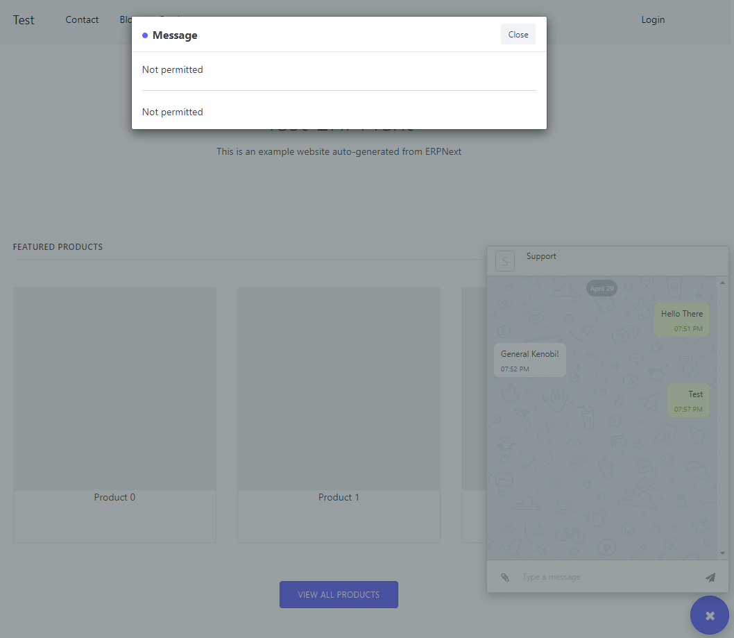 [BUG] File upload from chat on website not permitted for guests · Issue #10166 · frappe/frappe ...