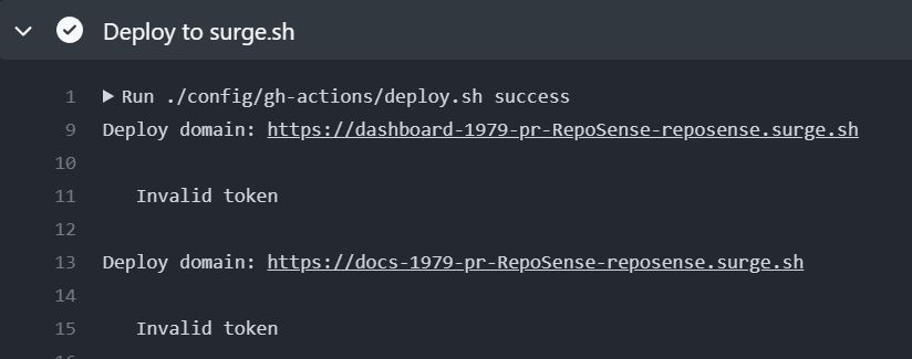 Surge.sh previews are no longer working · Issue #1964 · reposense/RepoSense · GitHub