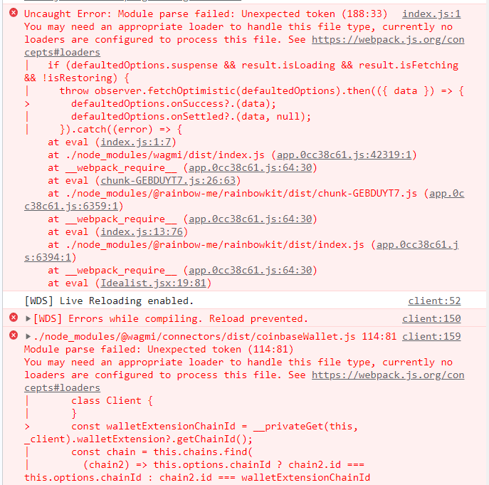 [Issue] You may need an appropriate loader to handle this file type, currently no loaders are ...