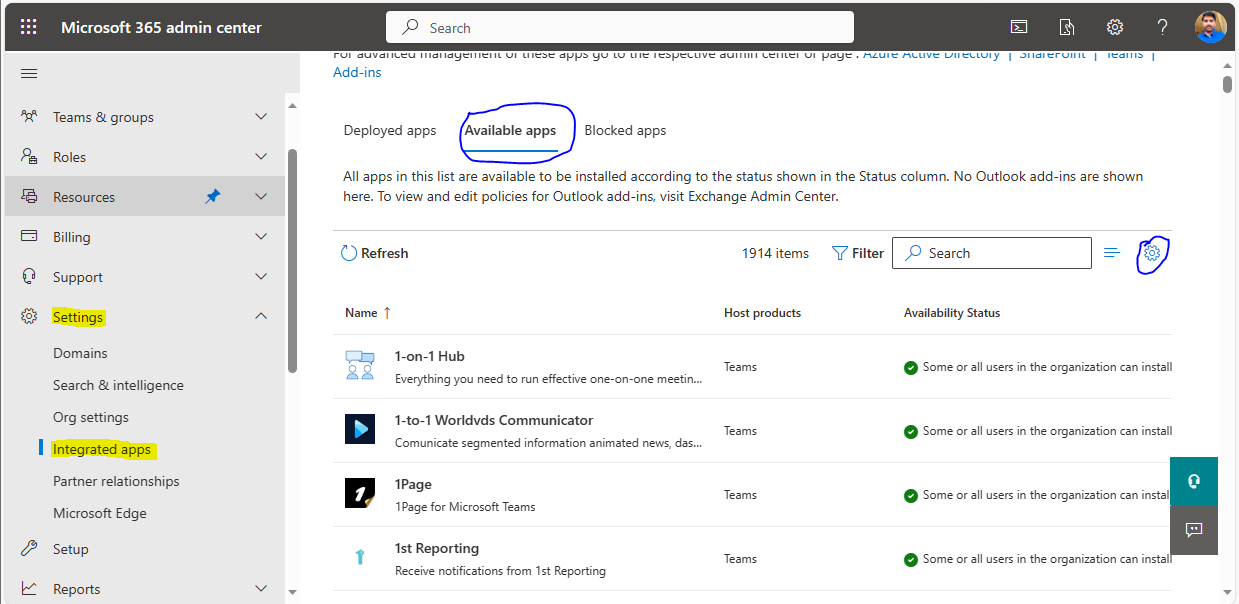 [Doc-bug] Microsoft 365 portal - Teams extended apps are not displaying to users in Microsoft ...