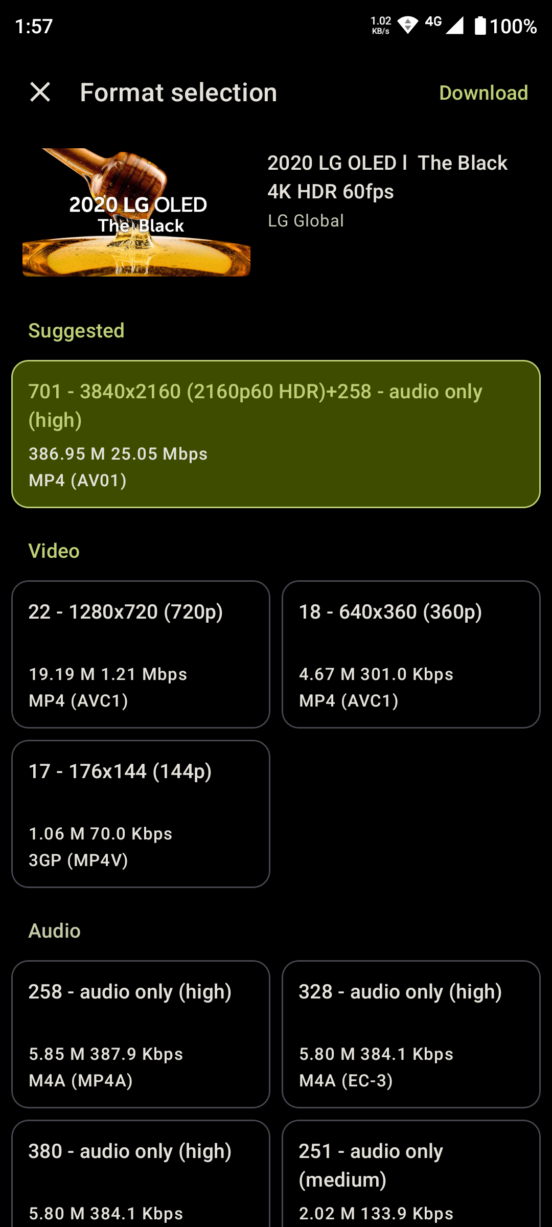 [Improvement Request] Show file size for every downloadable resolution · Issue #74 · JunkFood02 ...