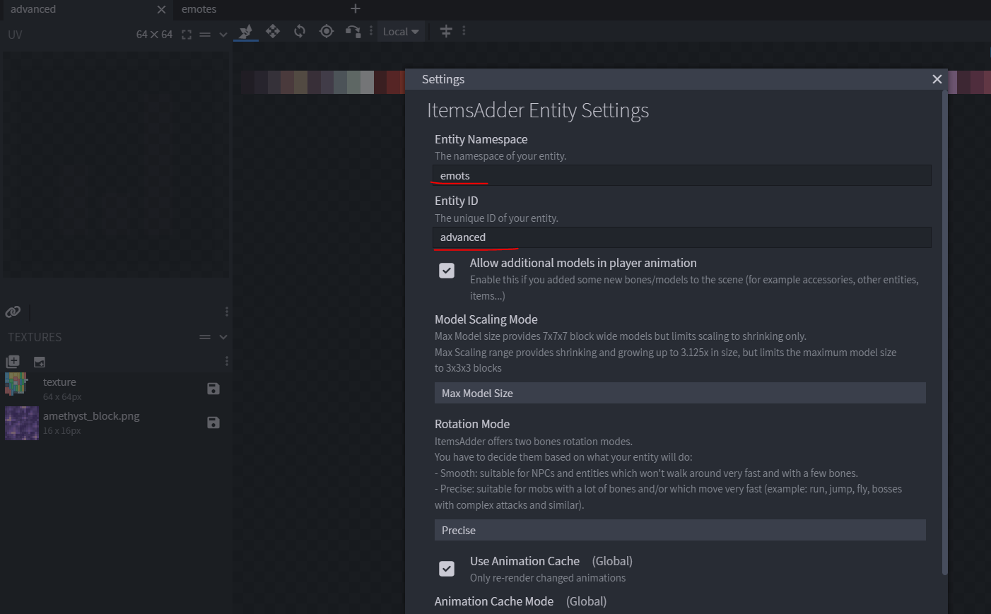 Advanced emote not working: StringIndexOutOfBoundsException: begin -1, end 99, length 99 · Issue ...