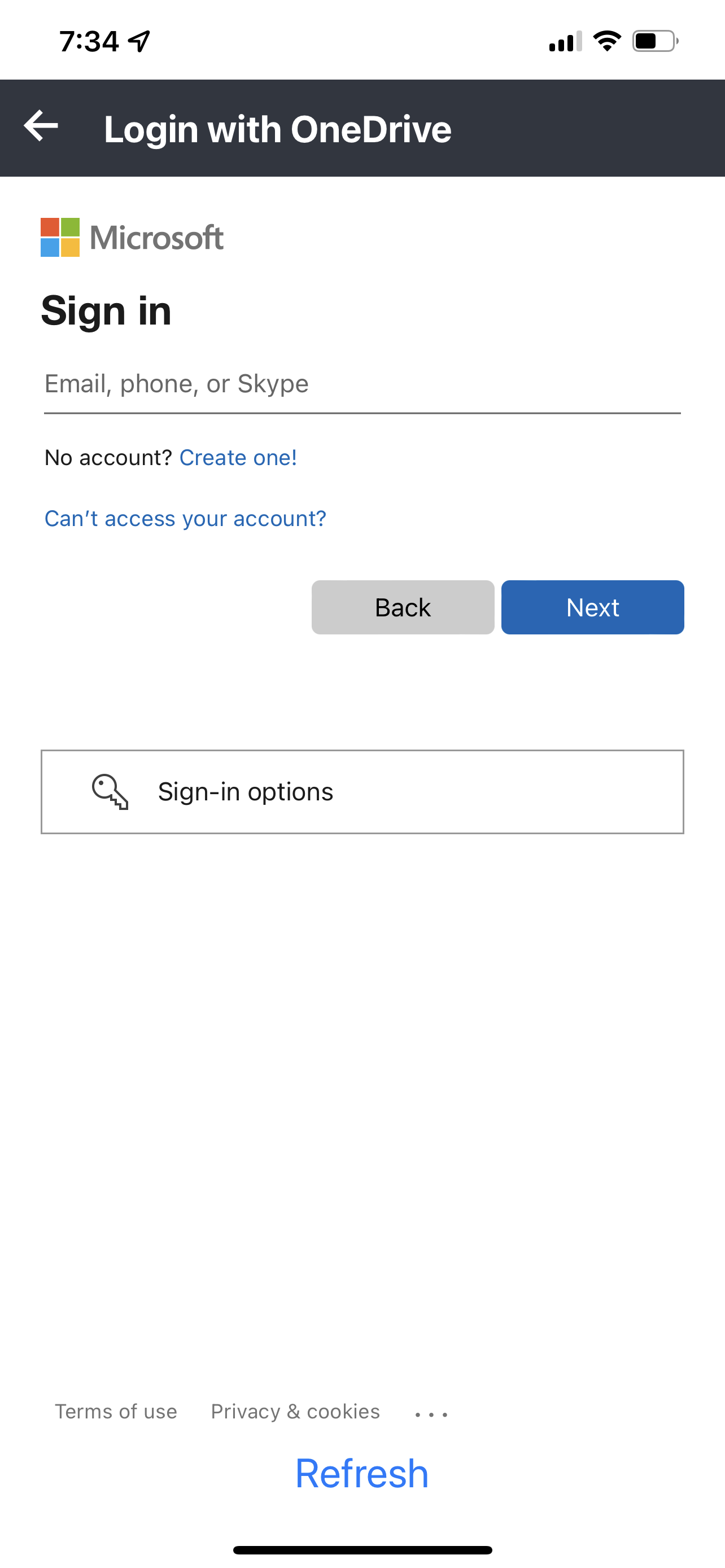 OneDrive login blank on iphone · Issue #6776 · laurent22/joplin · GitHub