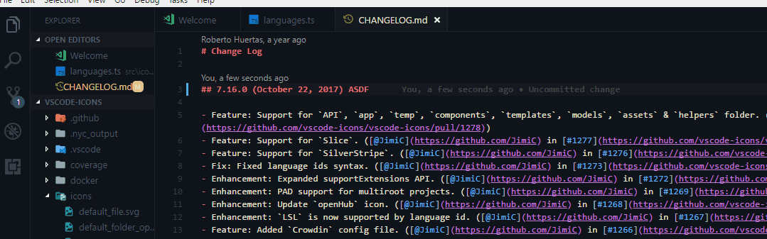 Icons are not correctly rendered in Open Editors pane · Issue #36707 · microsoft/vscode · GitHub