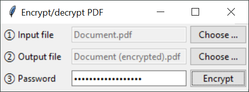 GitHub - curiousleo/pdf-crypt: Encrypt and decrypt PDFs with this tiny app.