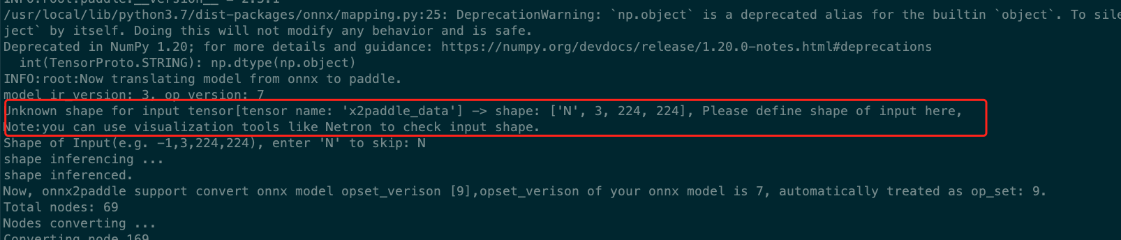 onnx 2 paddle 中log · Issue #832 · PaddlePaddle/X2Paddle · GitHub