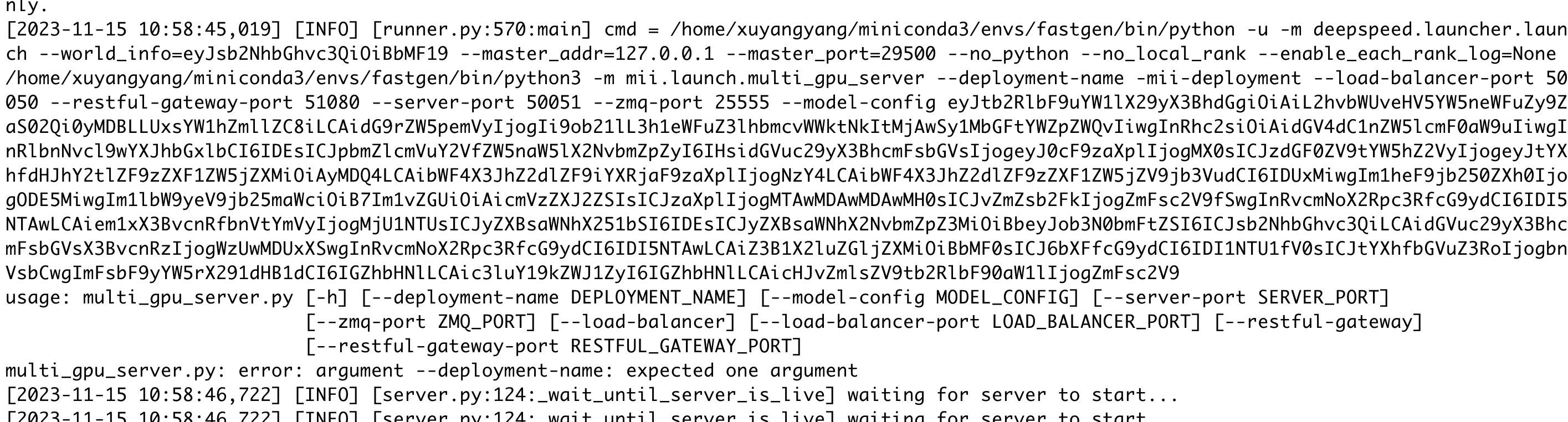 Server Launching Error For Model Yi 6b 200k Llamafied · Issue 304 · Microsoft Deepspeed Mii