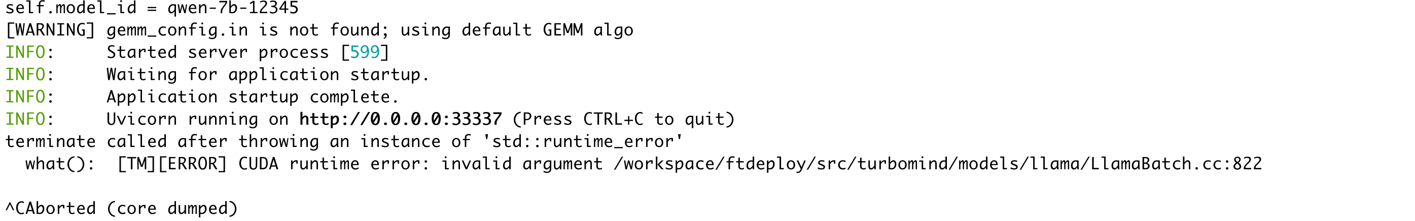 config.ini，max_batch_size设置造成coredump · Issue #721 · InternLM/lmdeploy · GitHub