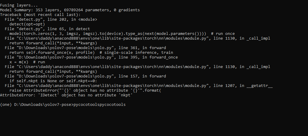 yolov7 pose - issue running this first time | · Issue #740 · WongKinYiu ...
